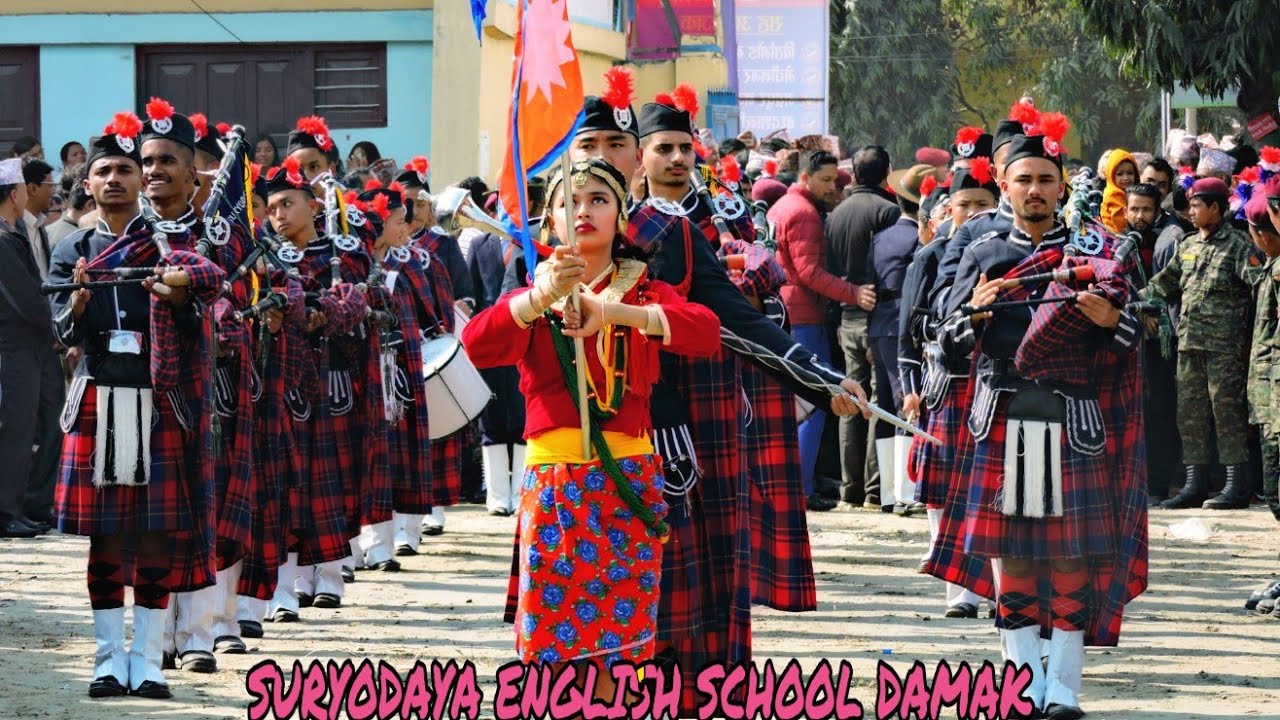 SES Band Escorting Prime Minister KP Oli - YouTube