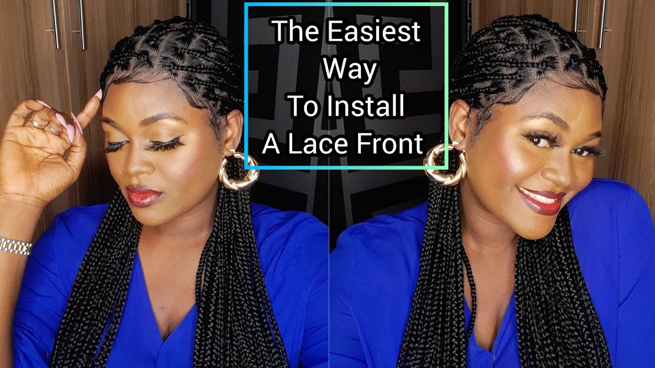 How To Install A Full Lace Braided Unit - YouTube