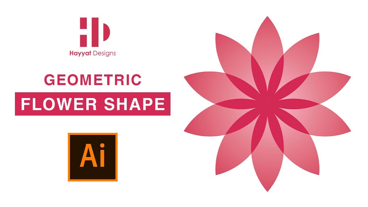 Geometric Flower Shape Design | Adobe Illustrator | 2020 - YouTube