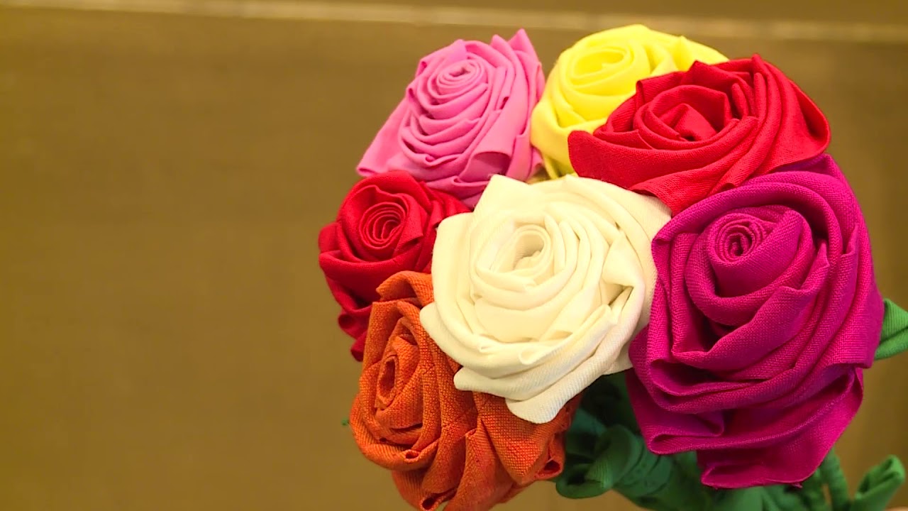 Making of Khadi Bouquet - YouTube