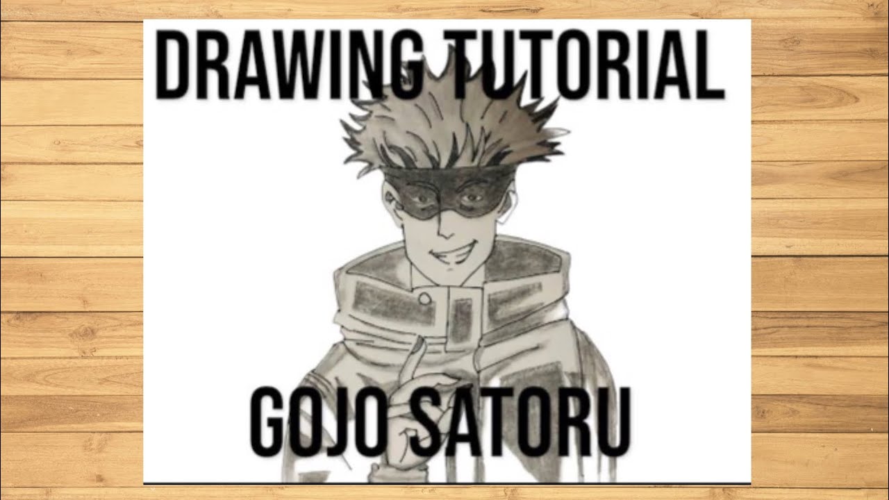 HOW TO DRAW GOJO SATORU STEP BY STEP | Easy drawing for beginners ||🔥 ...