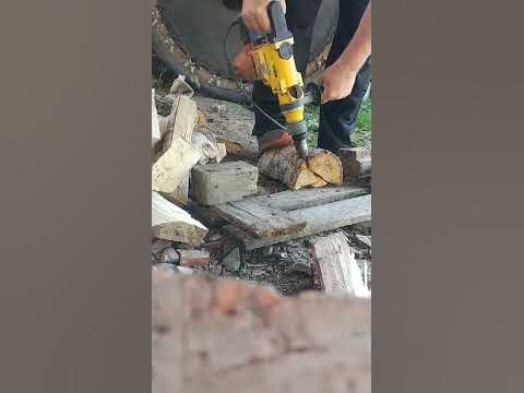 Насадка для колки дров на перфоратор та дріль . Дровокол , конус ...