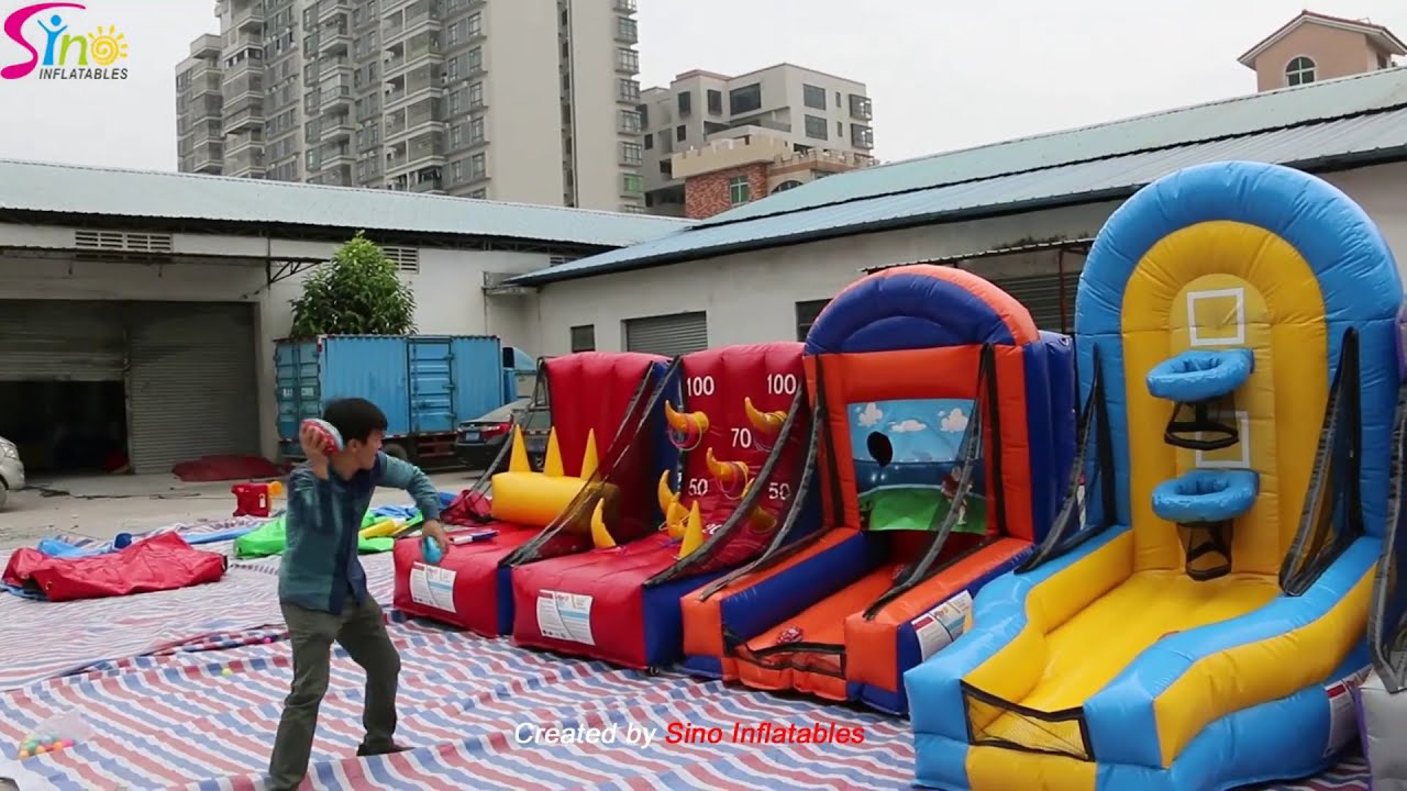5in1 interactive fun inflatable carnival games for group team building ...