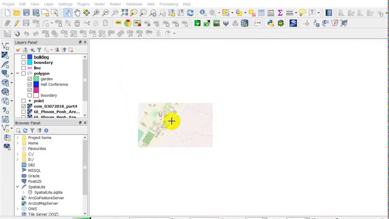Drawing parcel part 1 in Qgis - YouTube