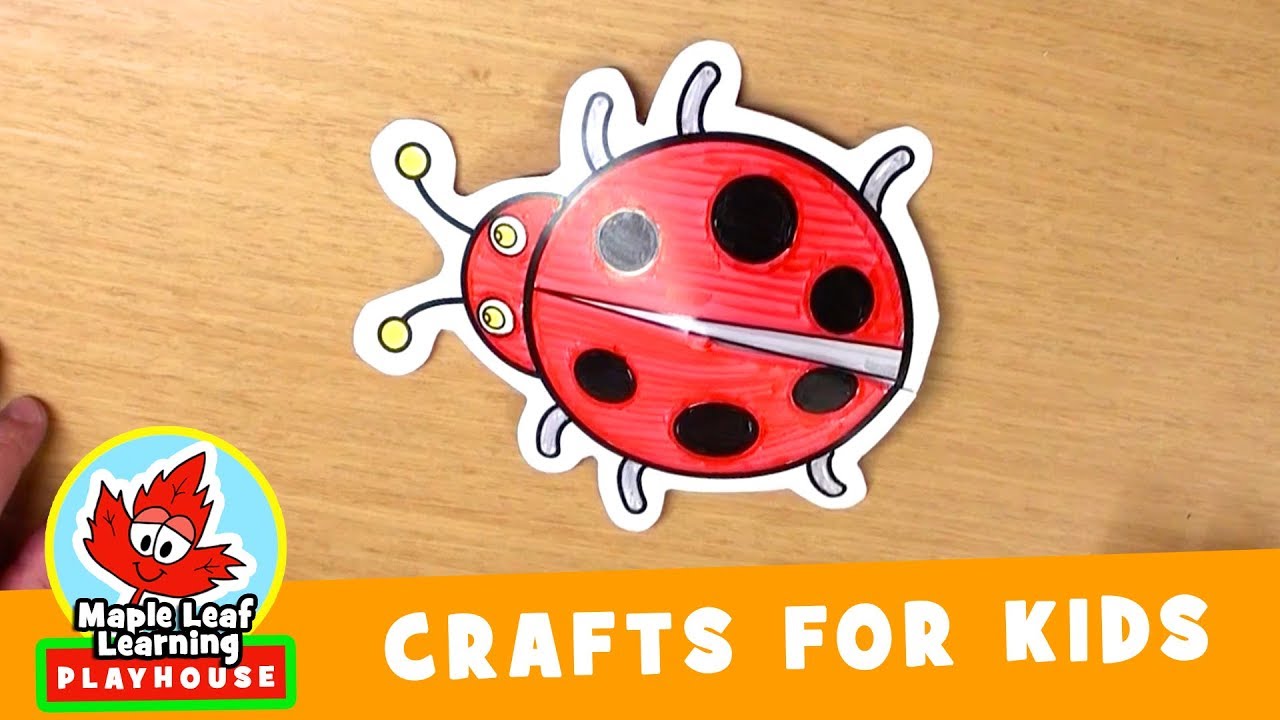 Ladybug Craft for Kids | Maple Leaf Learning Playhouse - YouTube