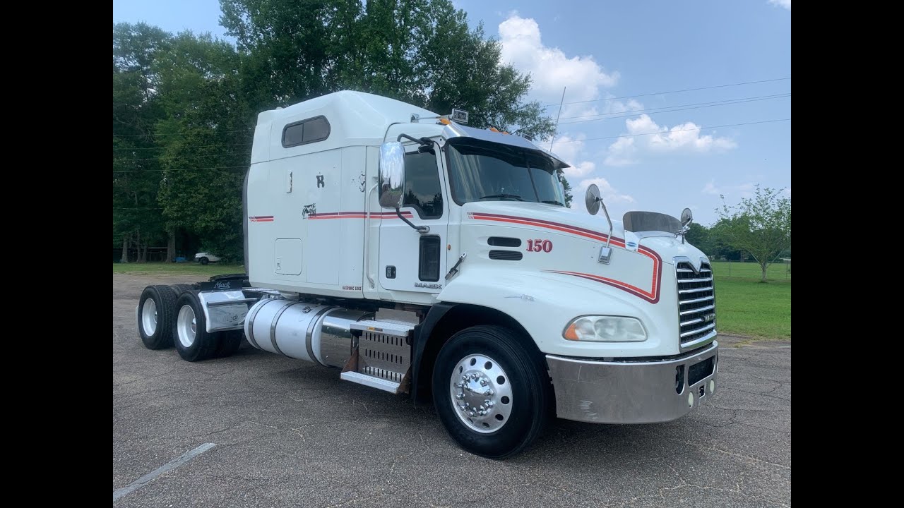 2011 Mack CXU613 Tandem Sleeper 5th Wheel Tractor Truck - YouTube