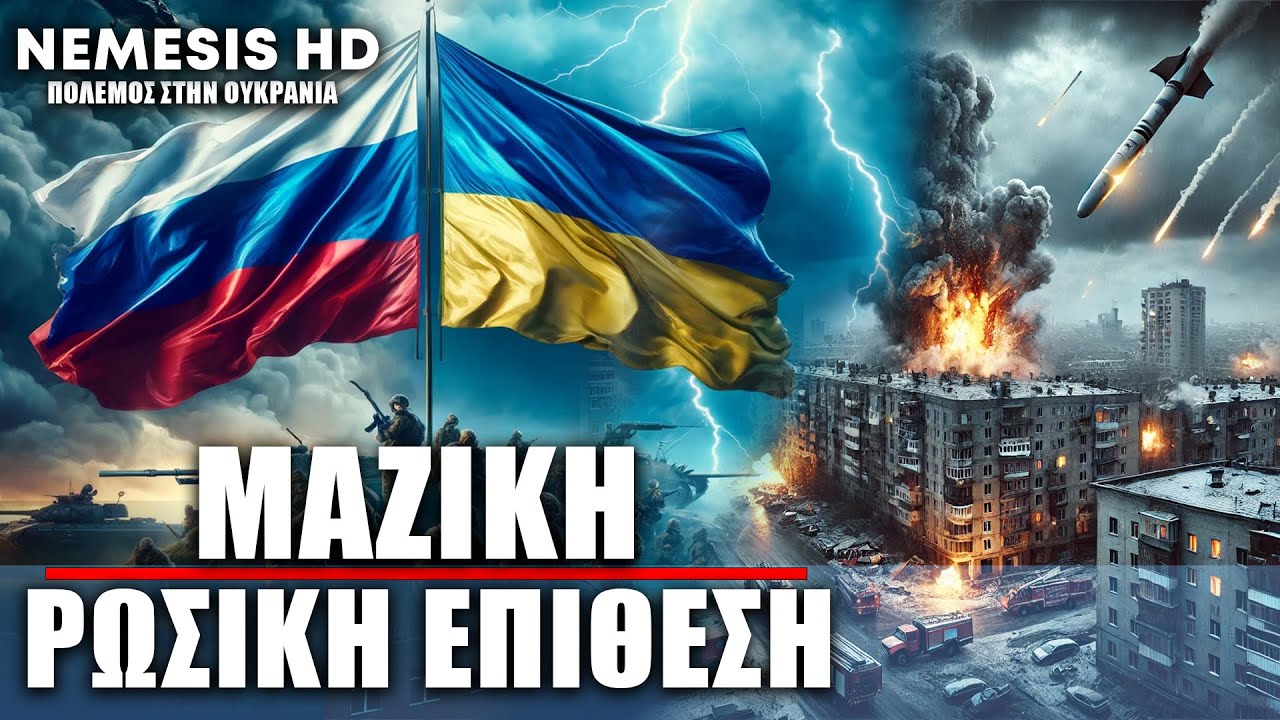 Μαζική Ρωσική επίθεση με πυραύλους & drone κατά της Ουκρανίας:Μπαράζ ...