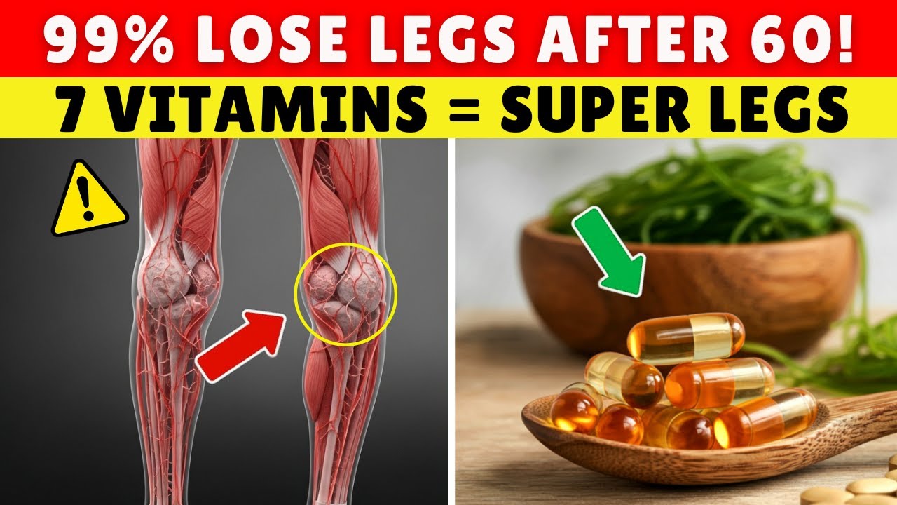 Top 7 Vitamins to Strengthen Your Legs! Prevent Cramps | Senior Health ...