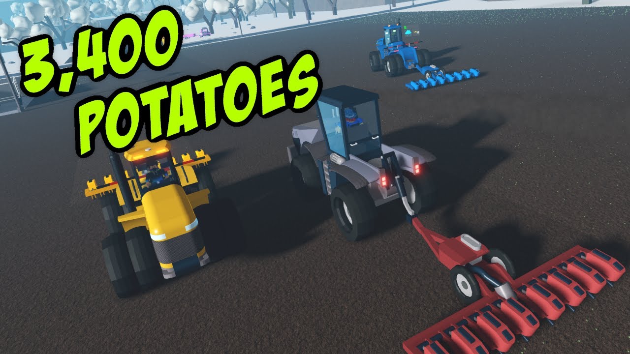 PLANTING +3,400 POTATOES! Roblox Farming and Friends - YouTube