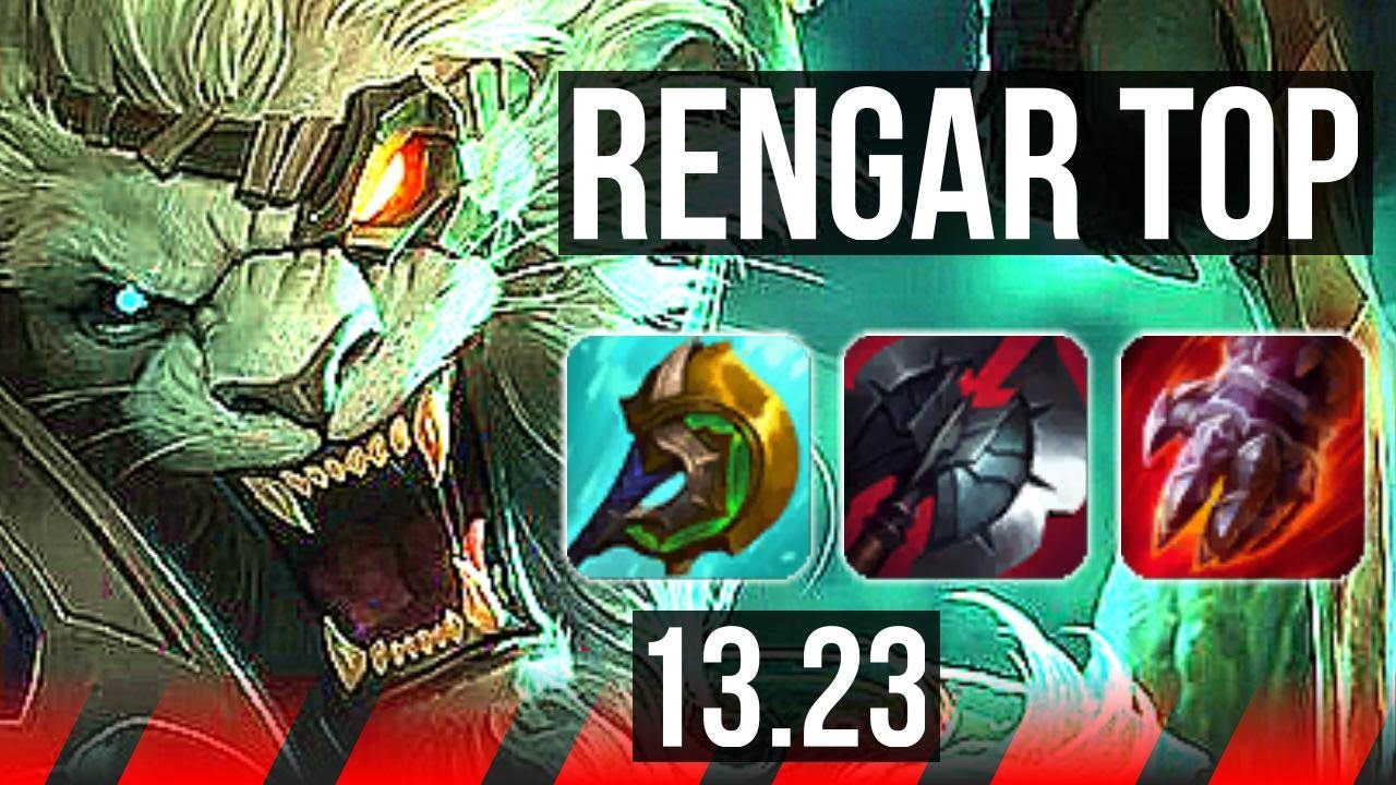 RENGAR vs K'SANTE (TOP) | 12/1/9, Legendary, 6 solo kills, 1000+ games ...