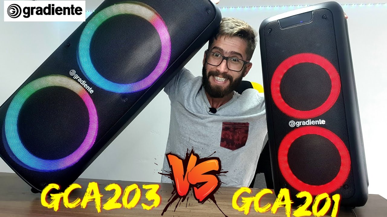 Gradiente GCA203 1000W Vs Gradiente GCA201 400W: Qual a melhor Caixa de ...