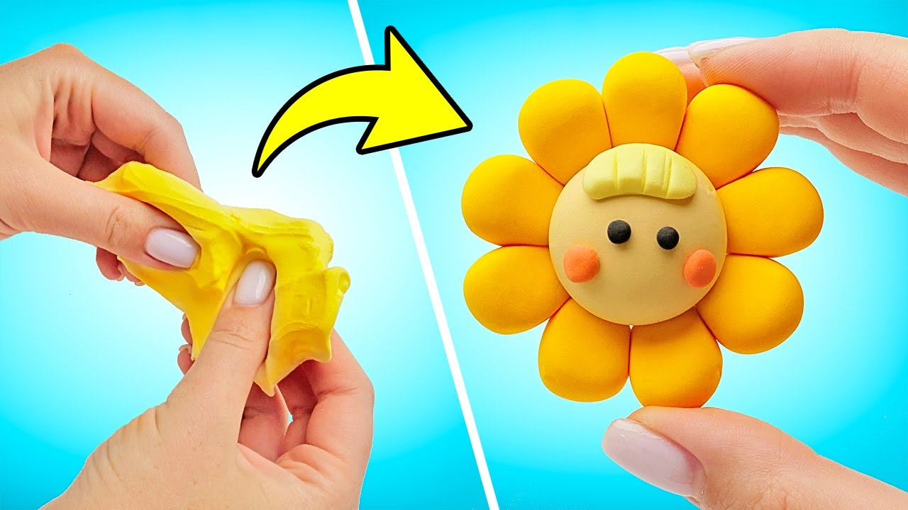 DIY Gambar dari Plastisin! Ide-Ide Dekorasi Rumah Terimut - YouTube