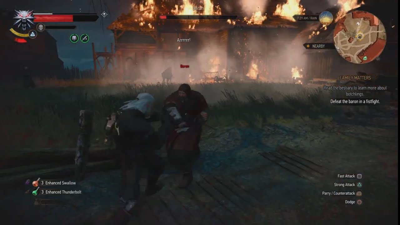 Witcher 3. Quest : Family Matters. Burning Barn. Bloody Baron. PS5. 4.0 ...