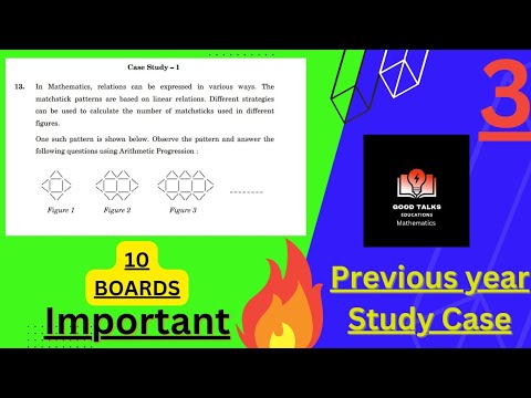 Important case study questions in mathematics relations can be ...
