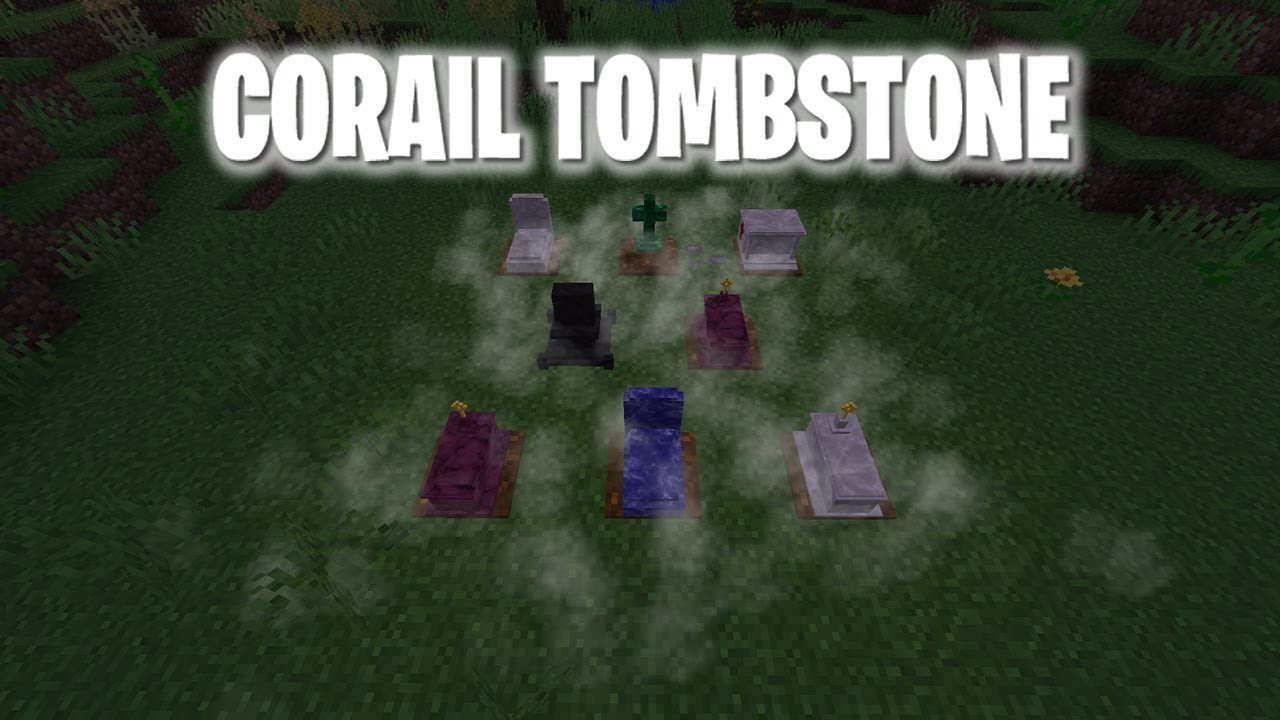 MINECRAFT MODS - Mod de Utilidade - Corail Tombstone - YouTube