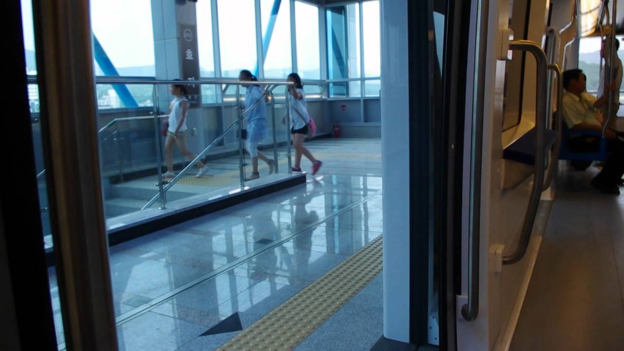 의정부경전철 출입문 계폐 영상 - Uijeongbu LRT Train Door Open/Close - YouTube