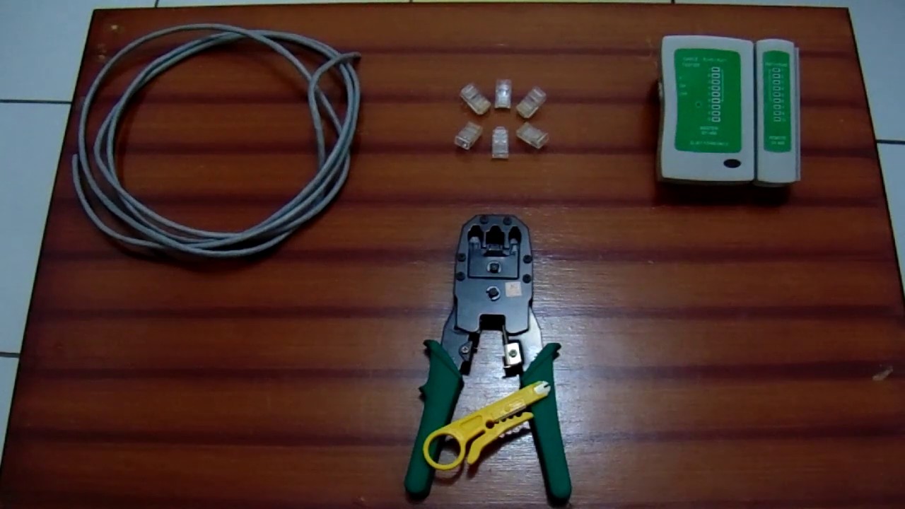 TUTORIAL - CRIMPING KABEL STRAIGHT dan CROSSOVER yang BAIK dan BENAR ...