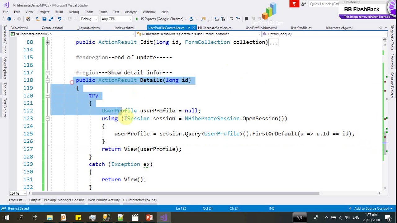 Asp Net Mvc5 Vs Nhibernate Part 5 Youtube 0307