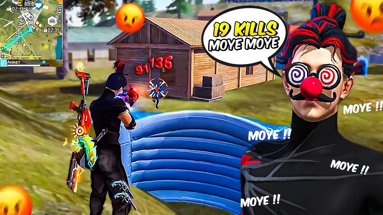 Best Guns Combo 🔥 Solo Vs Squad But Popat Hogaya 🫡 FreeFire - YouTube