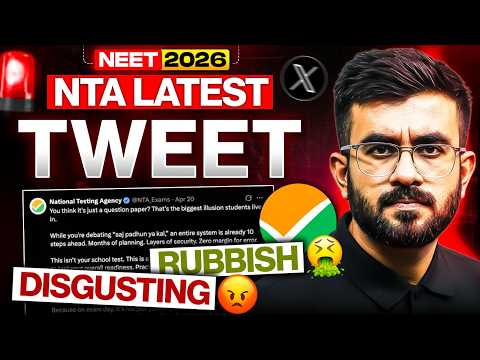 NTA Tweet | unbelievable | NEET 2026 | Nitesh Devnani