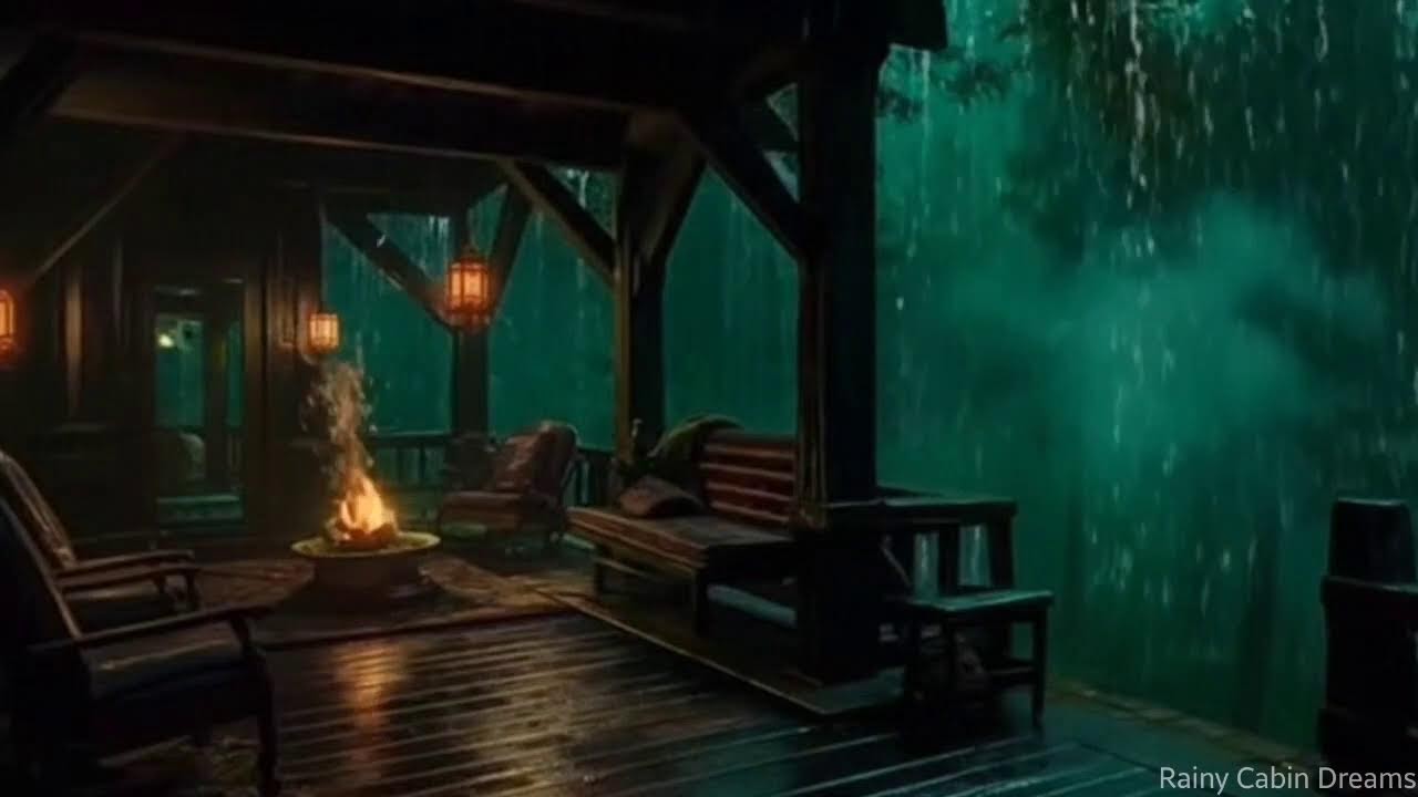 Midnight Thunderstorm Ambience - Heavy Rain Sounds for Deep Sleep ...