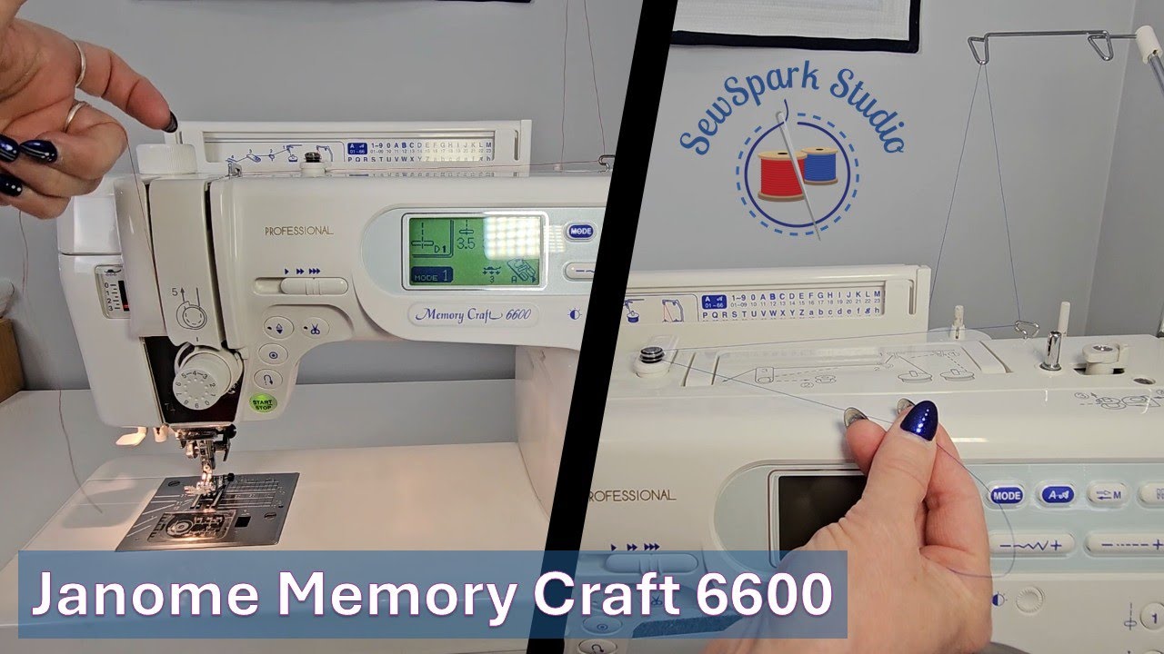 Janome MemoryCraft 6600 - Bobbin Winding and Threading - The SPEEDY ...