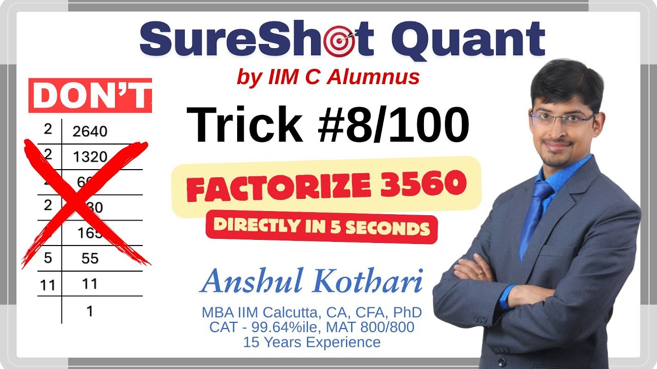 "How to Factorize Large Numbers in Seconds | Fast Factorization Trick ...