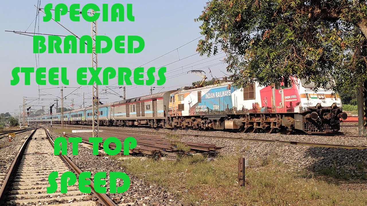 Special Branded Steel Express and Ahmedabad Express at top speed ...