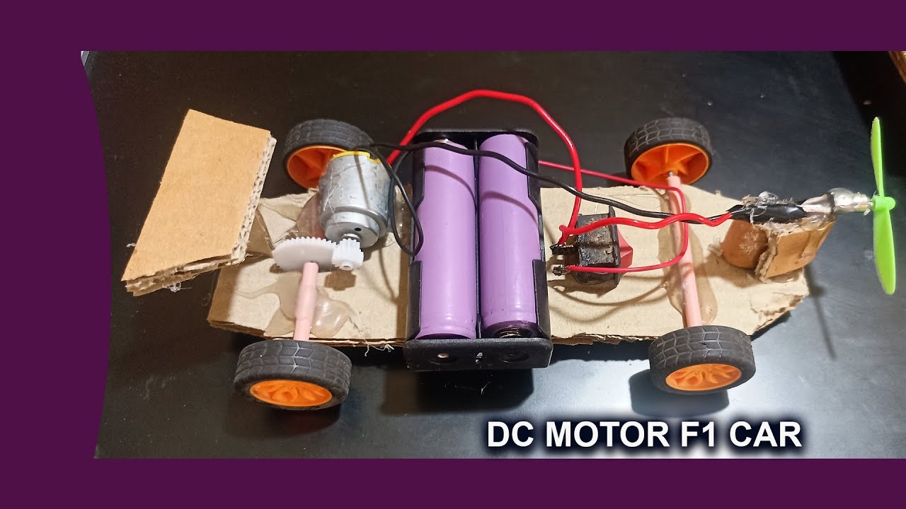 How to make F1 car with Dc motor || Dc motor Racing Car - YouTube