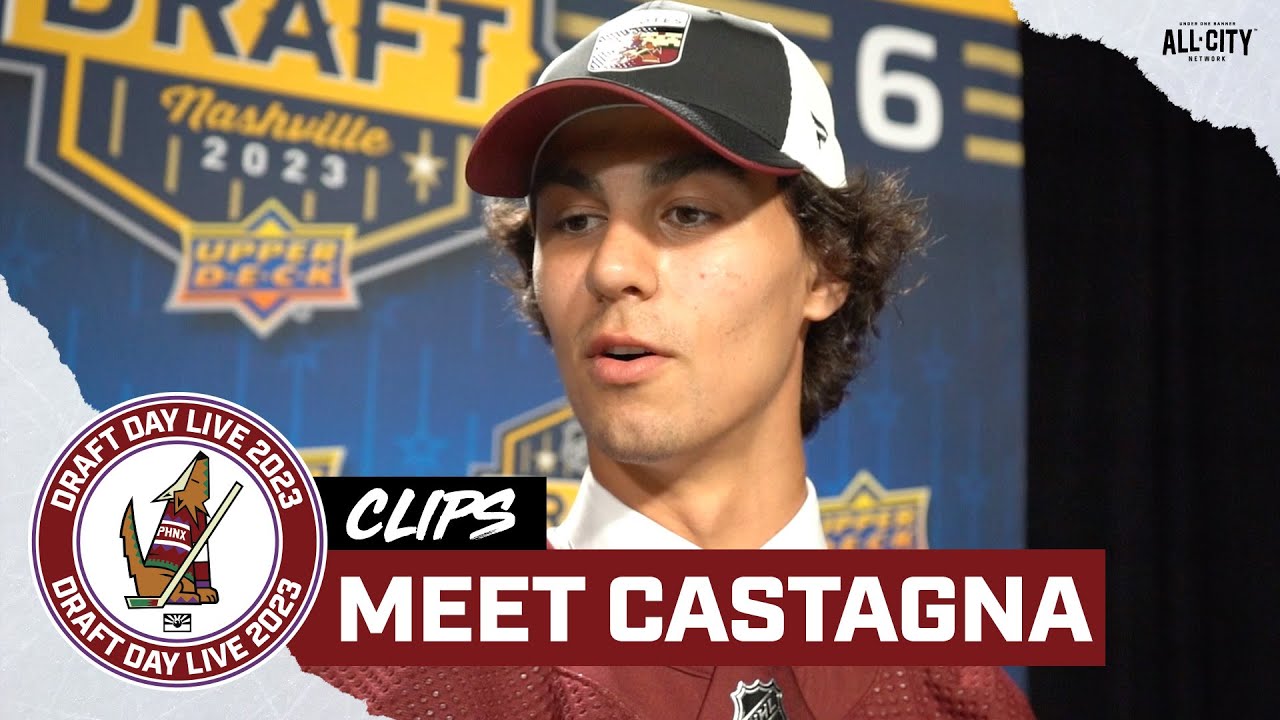 Meet Arizona Coyotes 2023 NHL Draft Pick Jonathan Castagna - YouTube