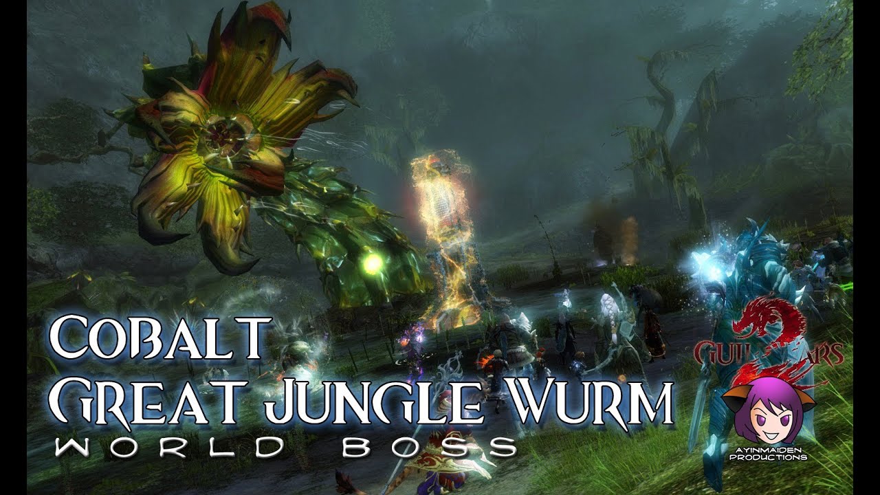 GW2 Triple Trouble - Cobalt Great Jungle Wurm - YouTube