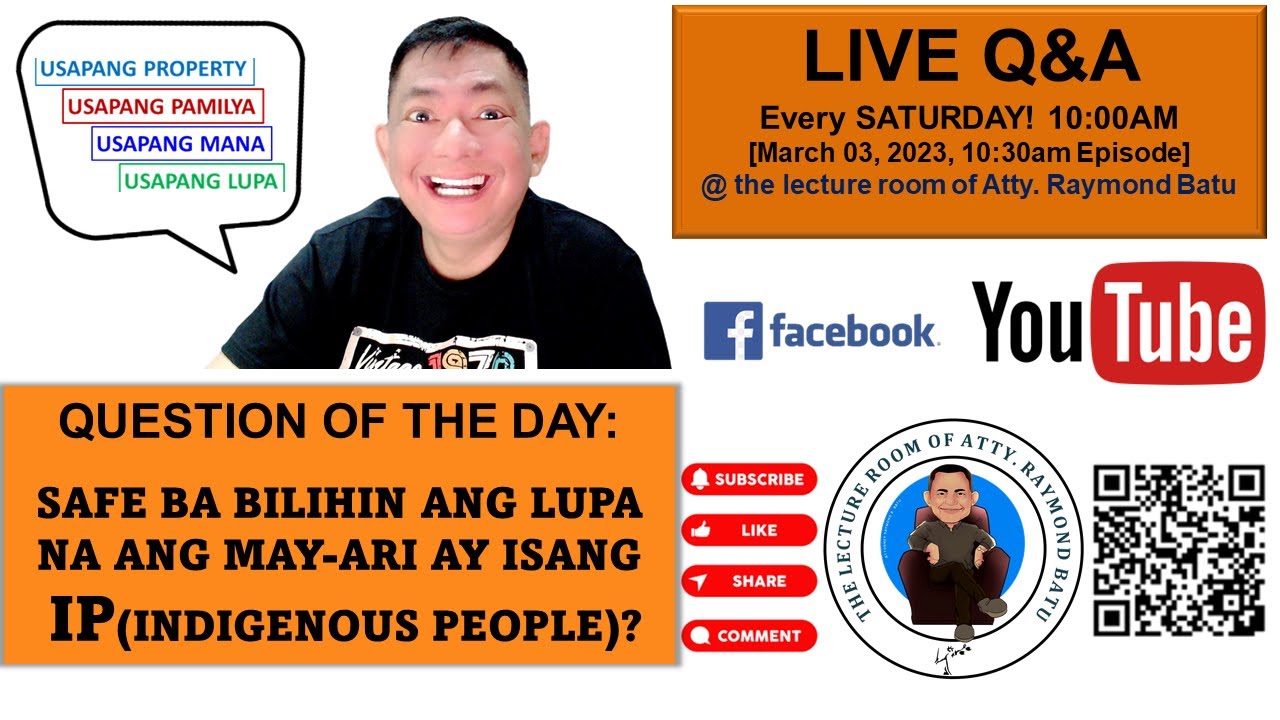 Lupa ng IP gusto bilihin LIve! Q&A Mar 04, 2023 - YouTube