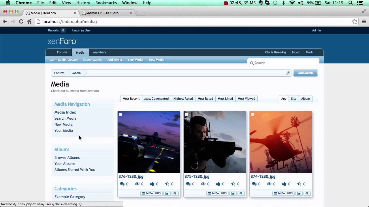Creating an Album in Xen Media Gallery 2 0 - YouTube