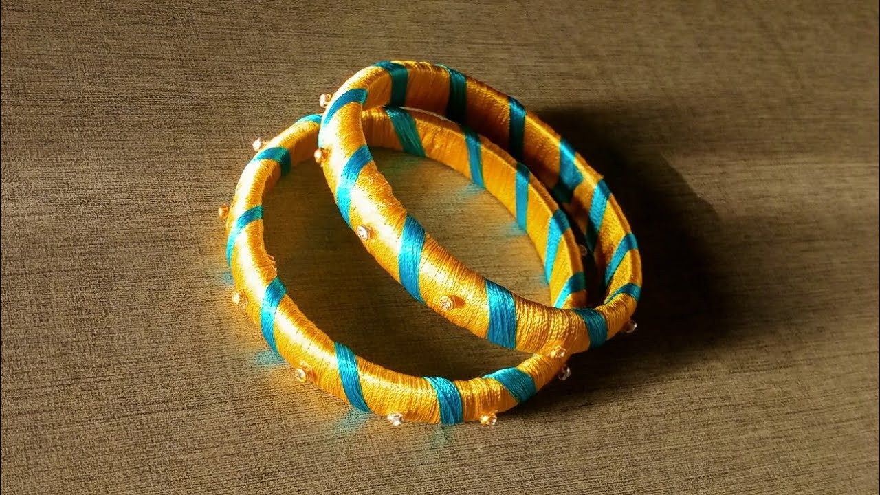 Easy and simple silk thread bangles / party ware / usefull and easy ...