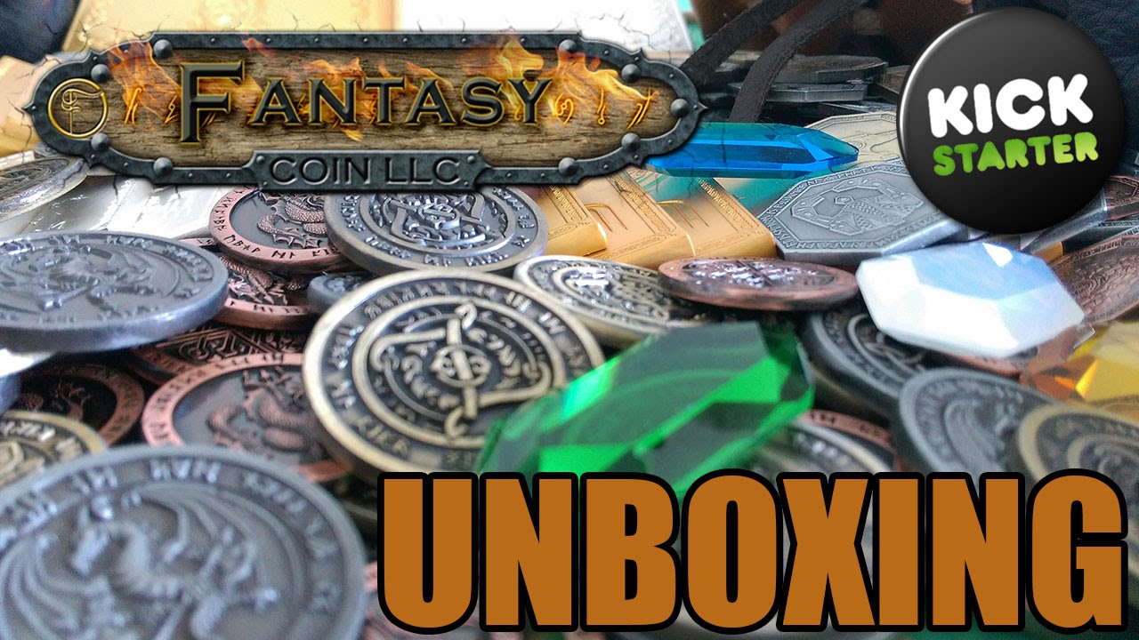 Kickstarter Unboxing: Fantasy Coin (Coins, Gems, Bars) - YouTube