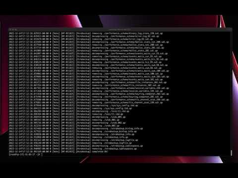 Restore single MySQL table from Xtrabackup - YouTube