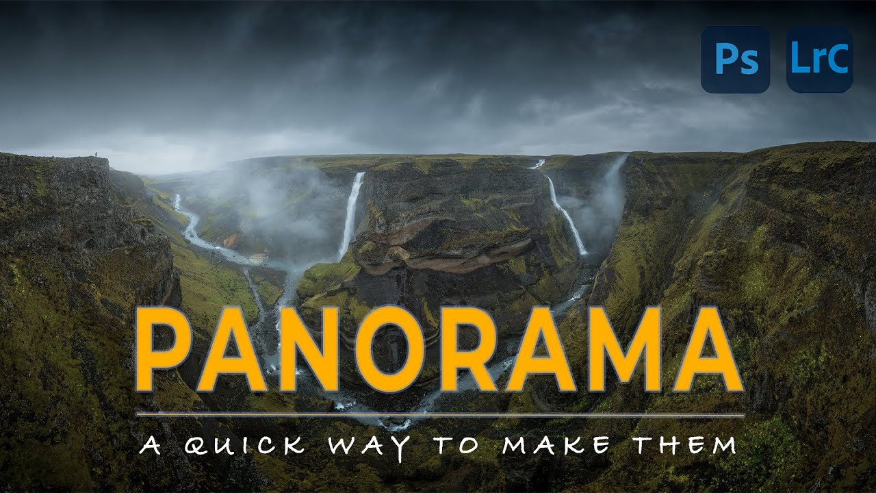 How to make PANORAMA with Lightroom and Photoshop - YouTube