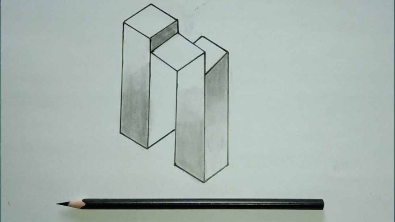 How to draw an easy optical illusion| kidco art 2 or 3 - YouTube