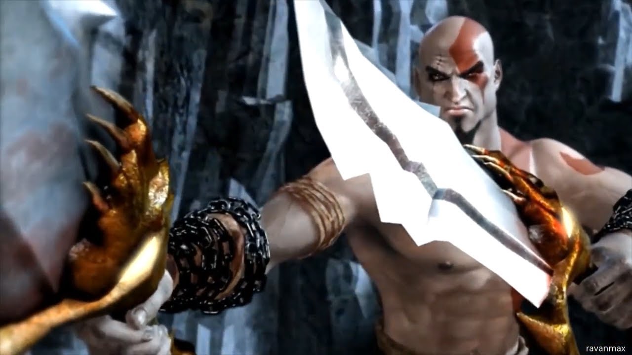 Ares vs kratos fight god of war game - YouTube