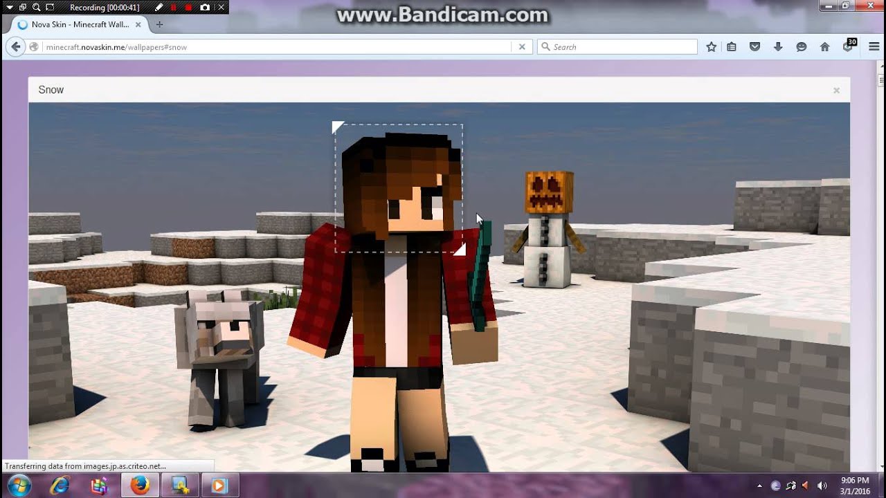 Easy: How To Make A Desktop Background (Minecraft) - YouTube