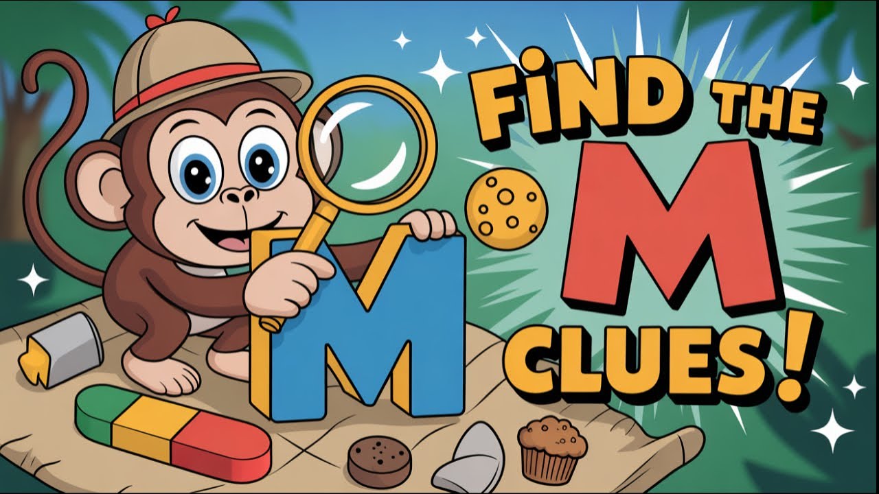 Letter M Hunt! 🔍🅼 | Find the ABC Clues! - YouTube