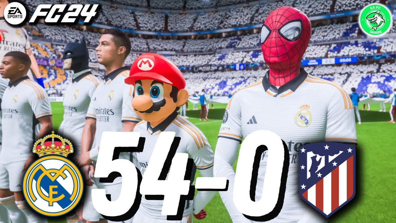 EA FC 24 | SUPER MARIO, SPIDER- MAN, RONALDO, MESSI AND ALLSTARS | REAL ...