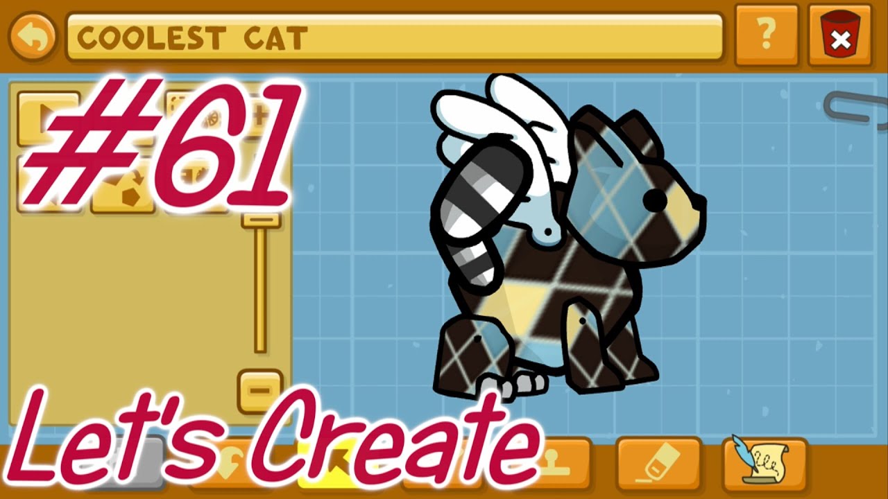 Let's Create: Scribblenauts Unlimited #61 - The Coolest Cat - YouTube