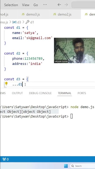 JavaScript Spread Operator #javascript #coding #webdevlopement - YouTube