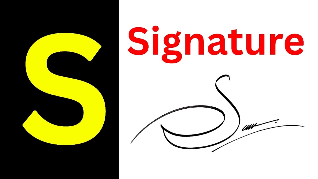 S signature style like a billionaire | S letter signature style ...
