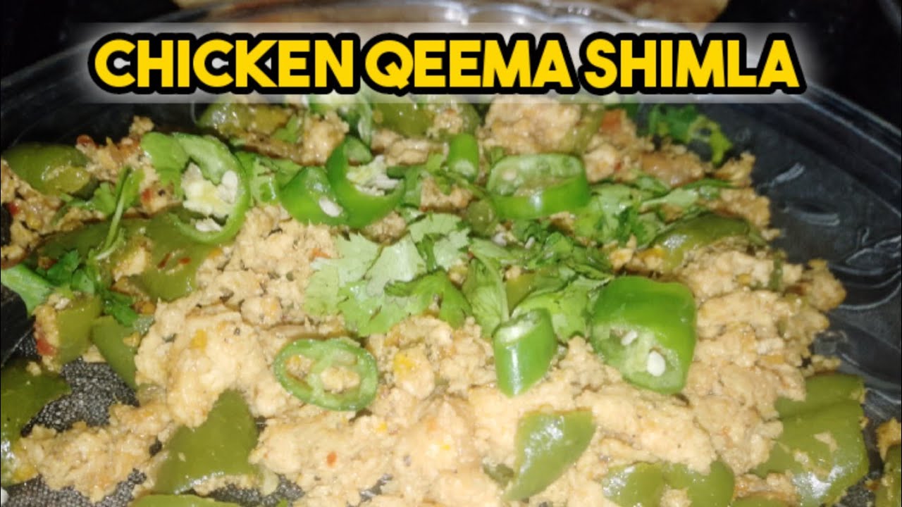 Chicken qeema with shimla mirch/shimla qeema/chicken qeema recipe - YouTube