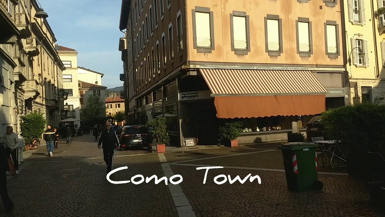 Walking around Lake Como and Como Town - YouTube