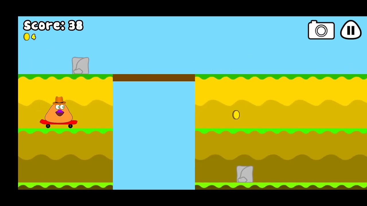 Pou skateboard gameplay - YouTube