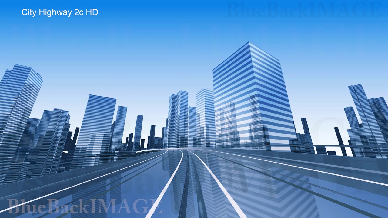 Stock Footage City Highway Building urban drive road skyscraper speed ...