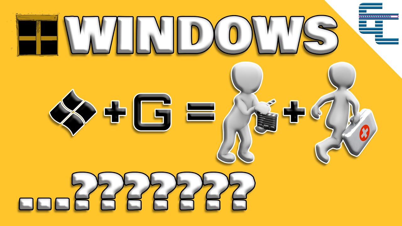 WINDOWS...WIN + G = CONTROL/CHECK...lo sapevi? - YouTube